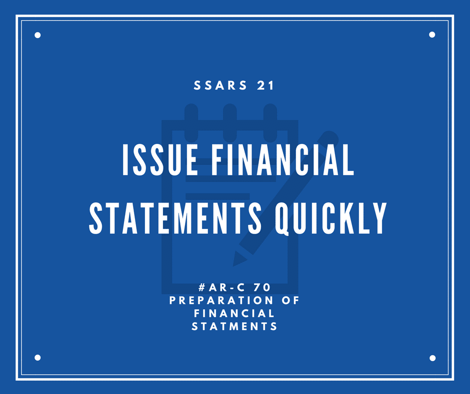 Issue Financial Statements in the Most Efficient Way - CPA Hall Talk